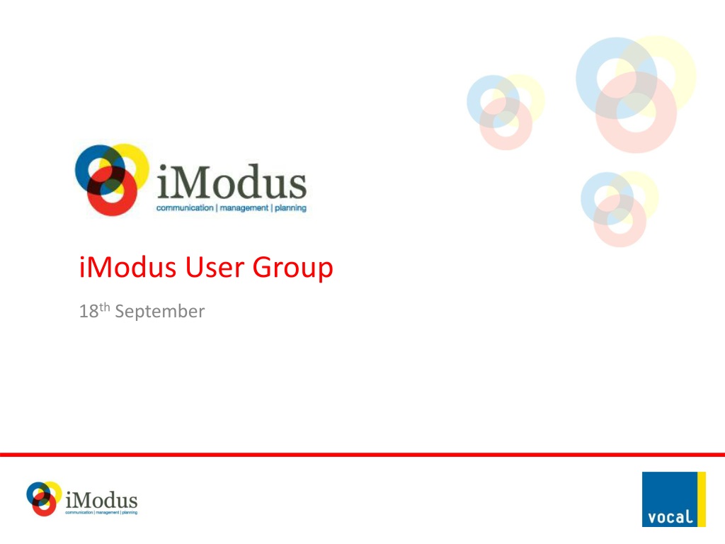 PPT - iModus User Group PowerPoint Presentation, free download - ID:1500113