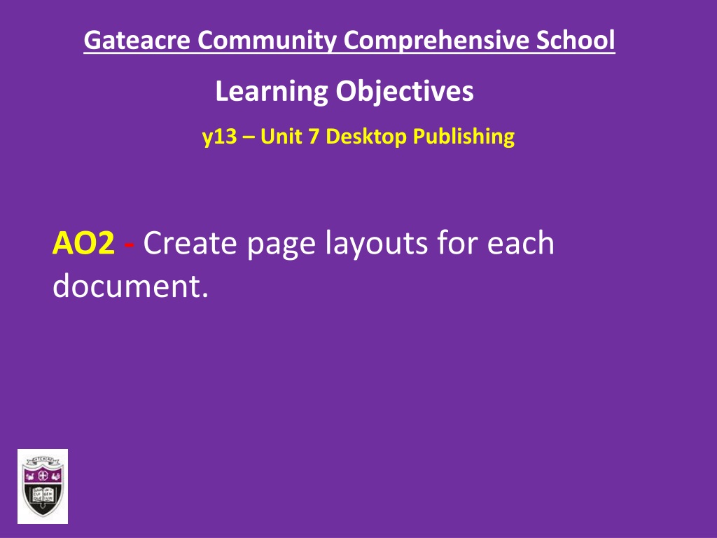 PPT - Gateacre Community Comprehensive School PowerPoint Presentation, free download - ID:1501421