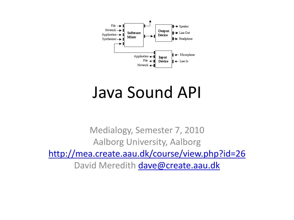 PPT - Java Sound API PowerPoint Presentation, free download - ID:1502842