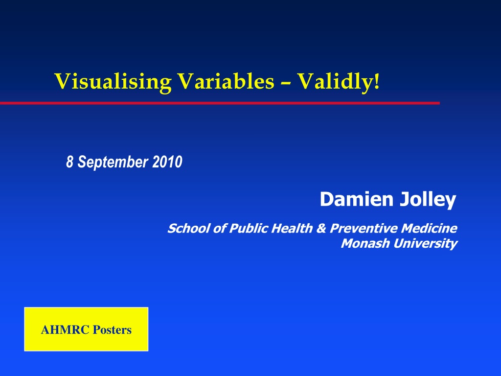 PPT - Visualising Variables – Validly! PowerPoint Presentation, free ...