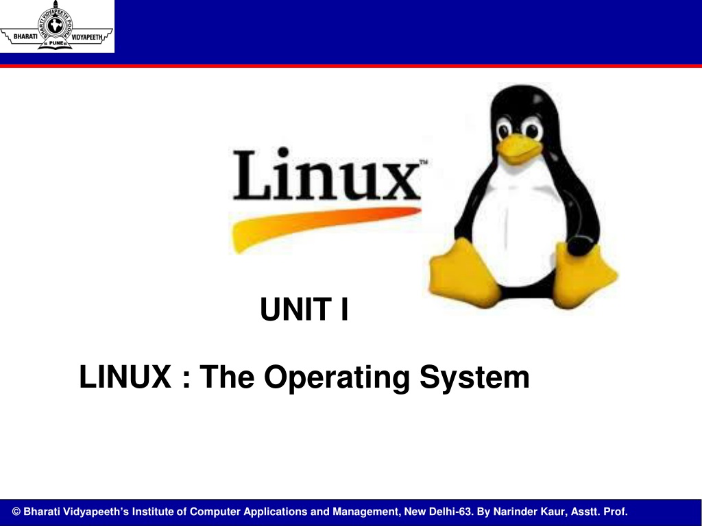 PPT - UNIT I LINUX : The Operating System PowerPoint Presentation, free ...