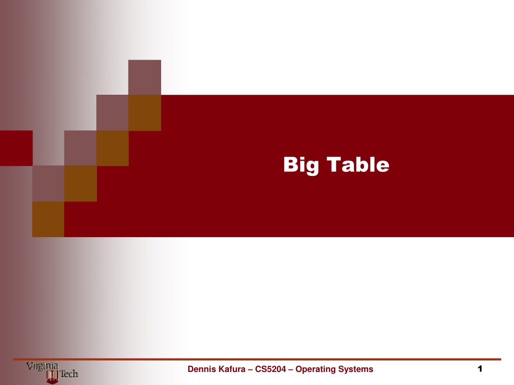 PPT - Big Table PowerPoint Presentation, free download - ID:1505741