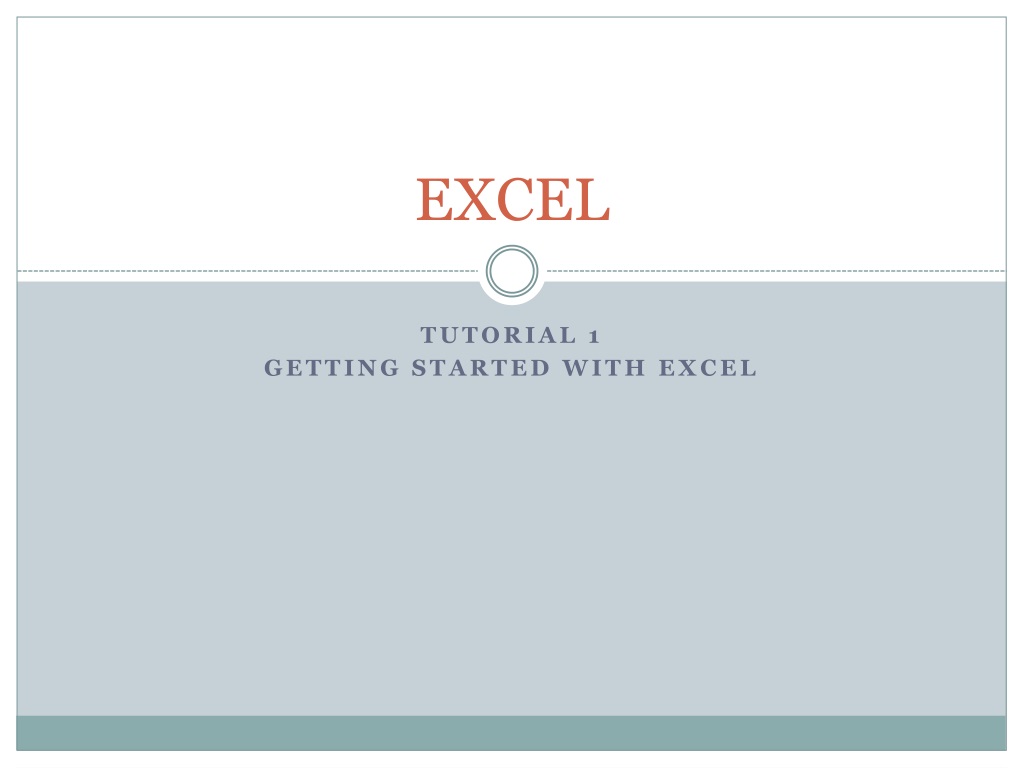 PPT - EXCEL PowerPoint Presentation, free download - ID:1507297