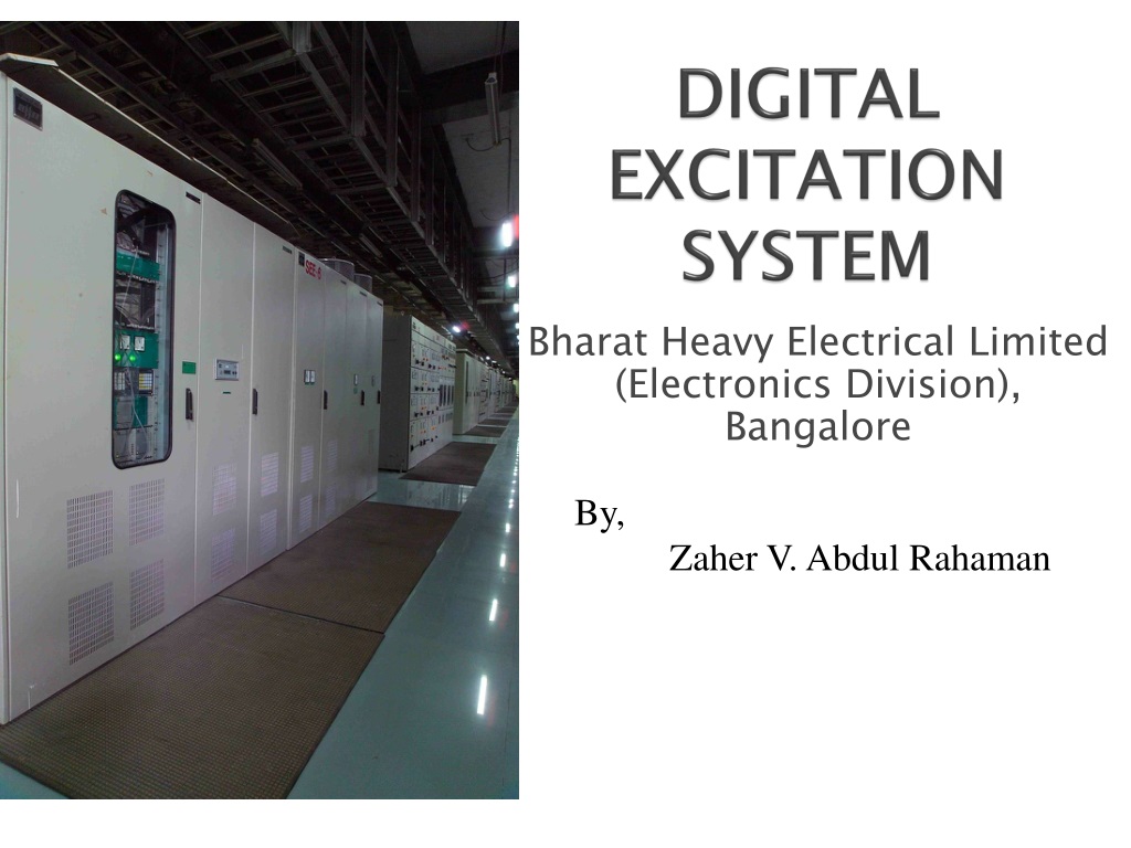 PPT - DIGITAL EXCITATION SYSTEM PowerPoint Presentation, free download ...