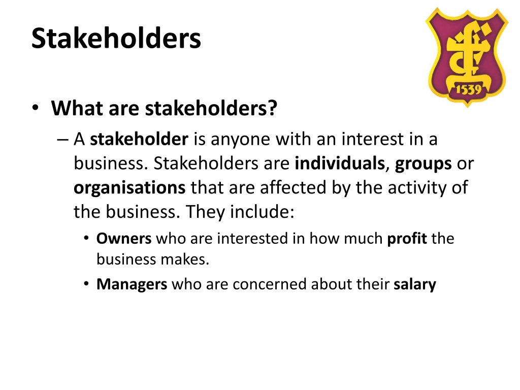 PPT - Stakeholders PowerPoint Presentation, free download - ID:1509247