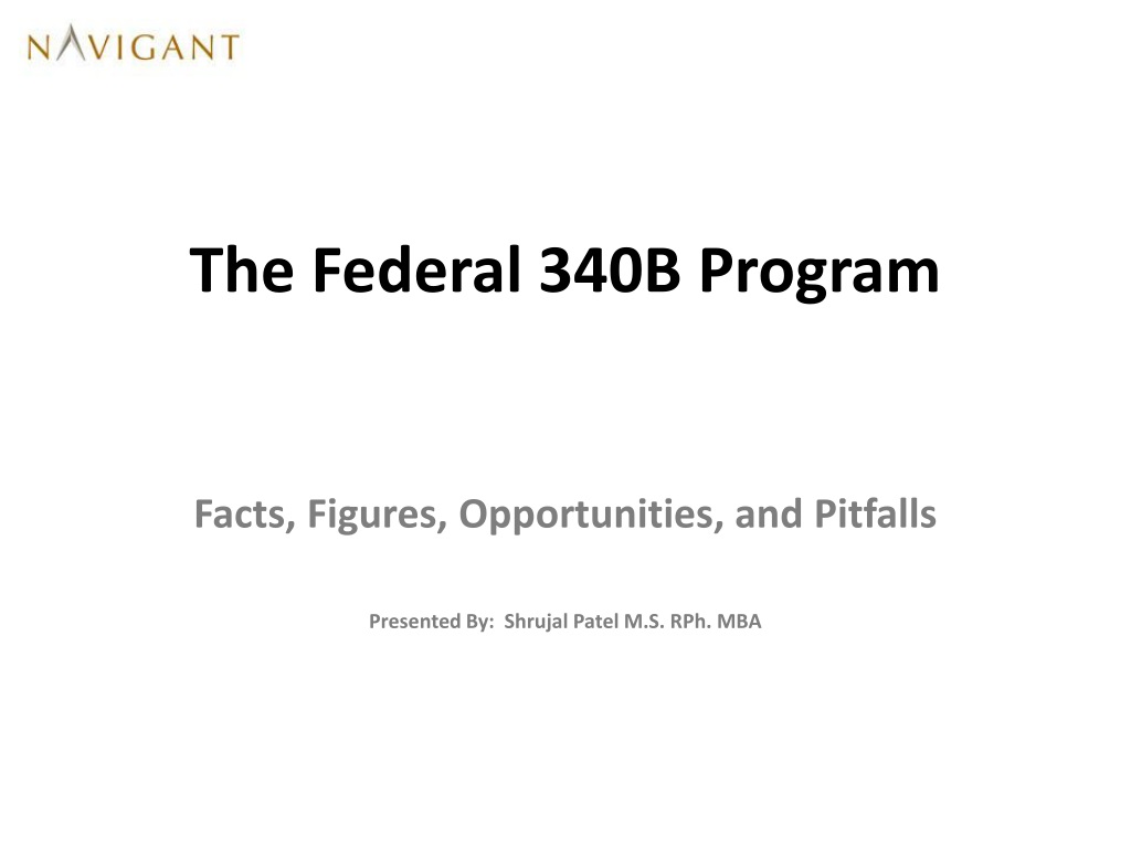 PPT - The Federal 340B Program PowerPoint Presentation, free download ...