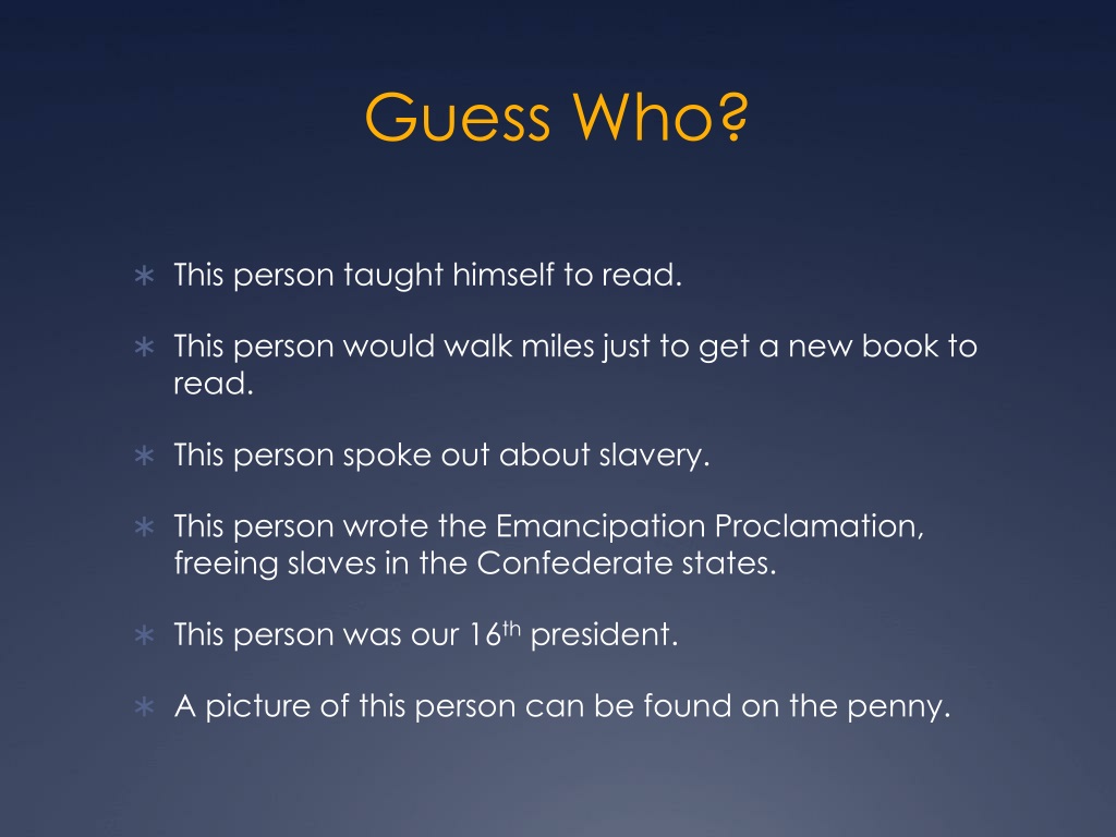 PPT - Guess Who? PowerPoint Presentation, free download - ID:1512971