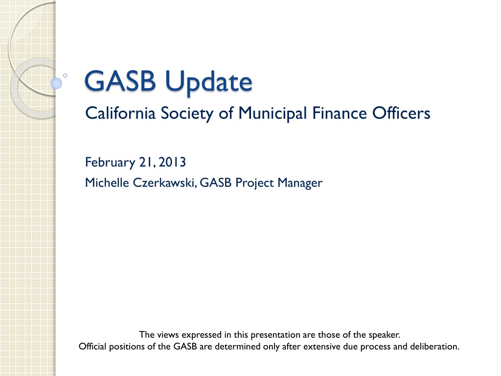 PPT - GASB Update PowerPoint Presentation, free download - ID:1513023