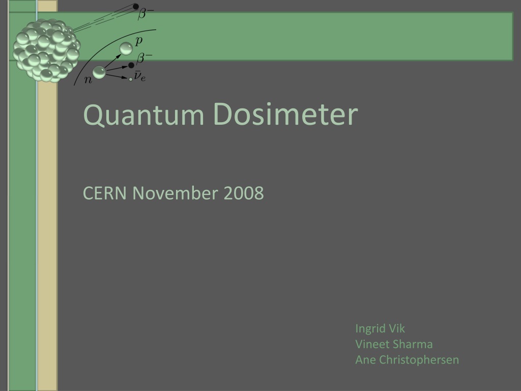 PPT - Quantum Dosimeter CERN November 2008 PowerPoint Presentation ...