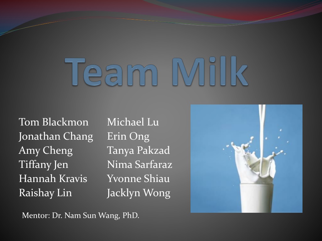 PPT - Team Milk PowerPoint Presentation, free download - ID:1515636