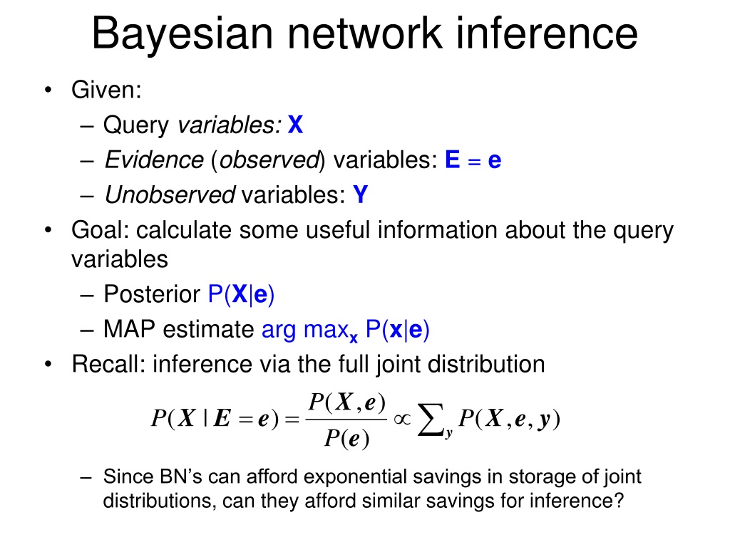PPT - Bayesian network inference PowerPoint Presentation, free download ...