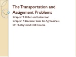 PPT - Transportation and Assignment Models PowerPoint Presentation ...