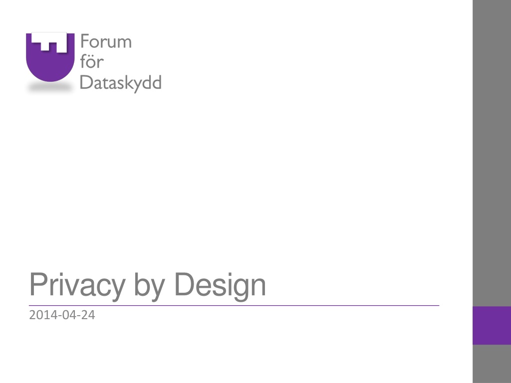 PPT - Privacy by Design PowerPoint Presentation, free download - ID:1516919