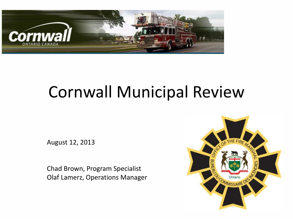PPT - Cornwall Municipal Review PowerPoint Presentation, free download ...