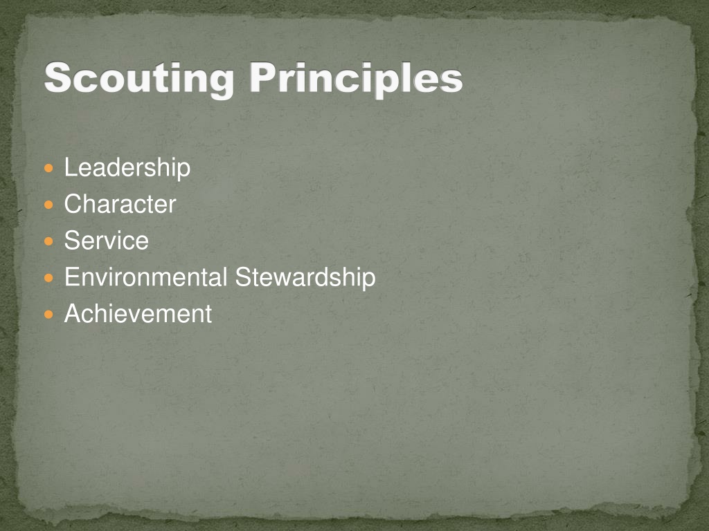 PPT - Scouting Principles PowerPoint Presentation, free download - ID ...