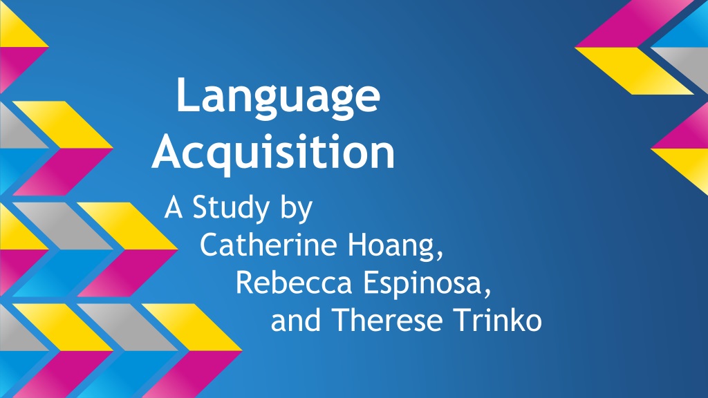 PPT - Language Acquisition PowerPoint Presentation, free download - ID ...