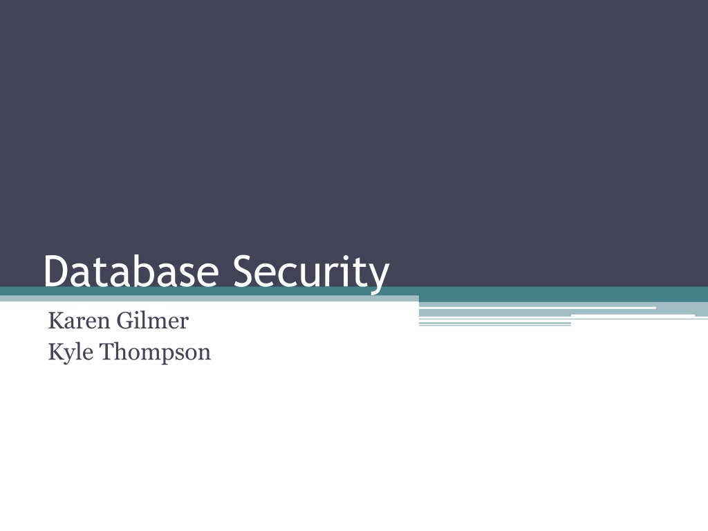 PPT - Database Security PowerPoint Presentation, free download - ID:1521246