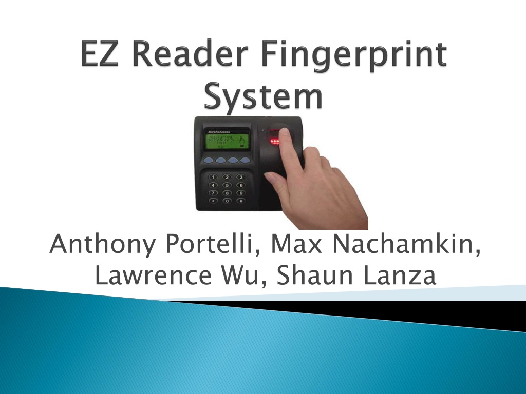 PPT - EZ Reader Fingerprint System PowerPoint Presentation, free ...