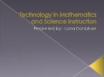 PPT - Innovations in Mathematics, Science and Technology Teaching ...