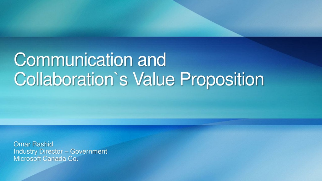 PPT - Communication and Collaboration`s Value Proposition PowerPoint ...