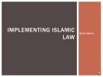 PPT - Introduction to Islamic Law PowerPoint Presentation, free ...