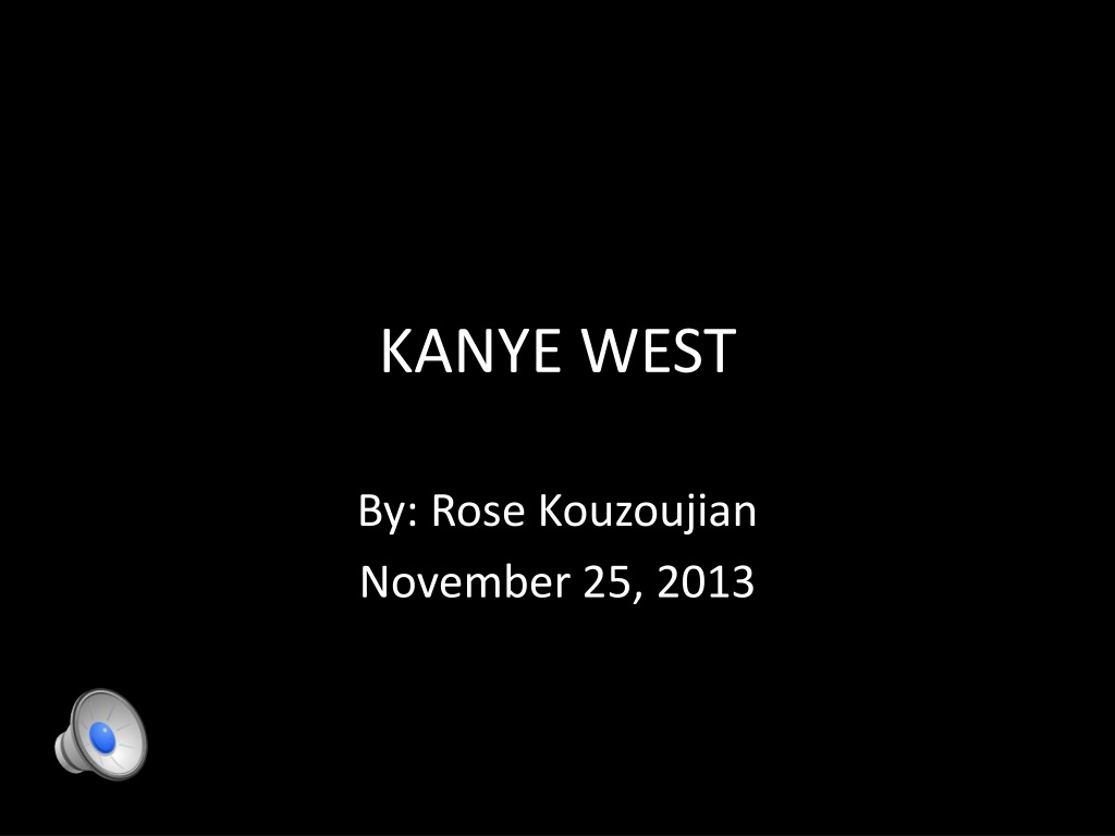 PPT - KANYE WEST PowerPoint Presentation, free download - ID:1530299