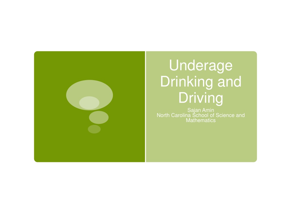 PPT - Underage Drinking and Driving PowerPoint Presentation, free ...