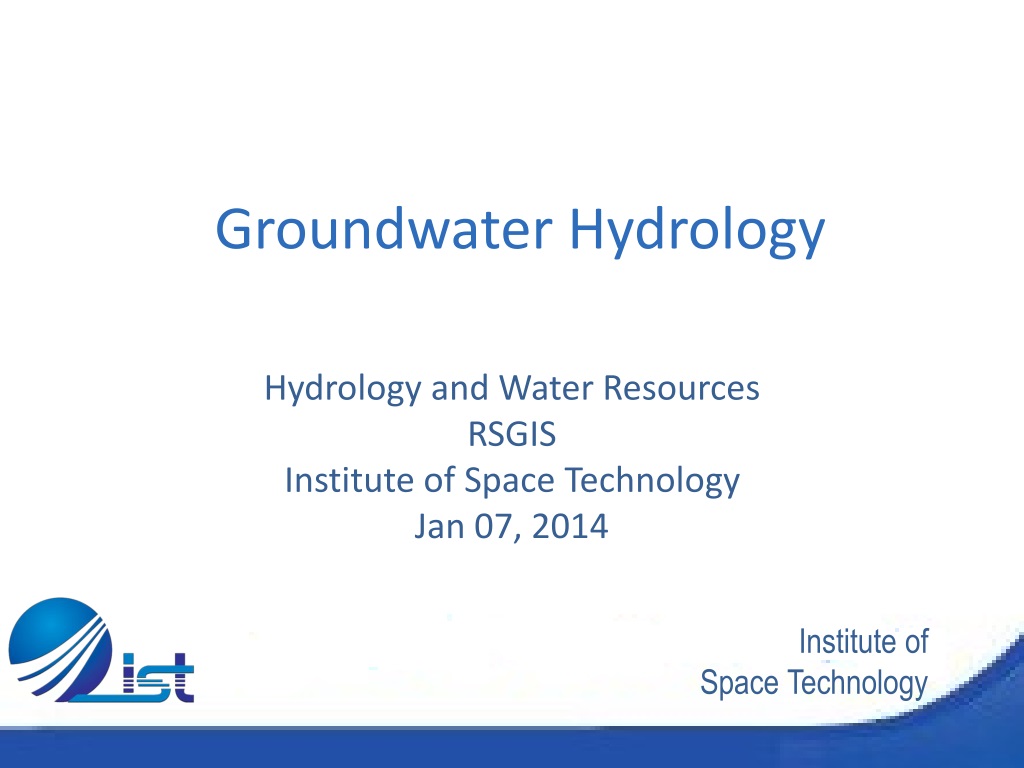 PPT - Groundwater Hydrology PowerPoint Presentation, free download - ID ...