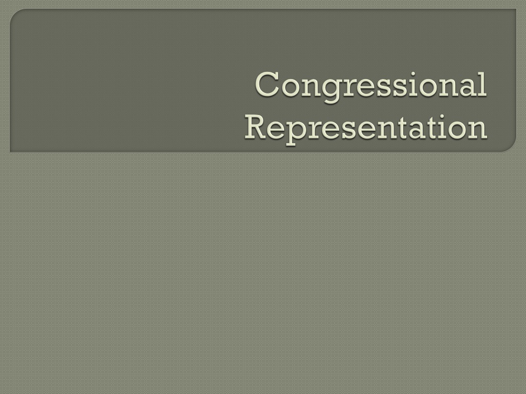 PPT - The Role of Congress in Upholding Democratic Representation and ...