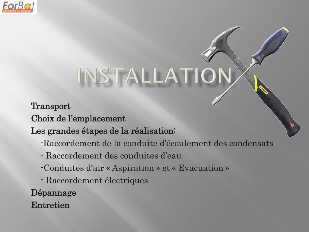 PPT - INSTALLATION PowerPoint Presentation, free download - ID:1535811