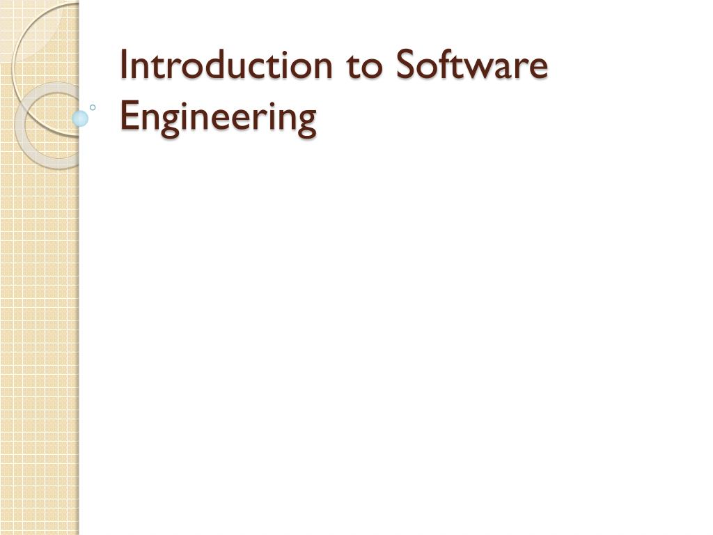 PPT - Introduction to Software Engineering PowerPoint Presentation ...