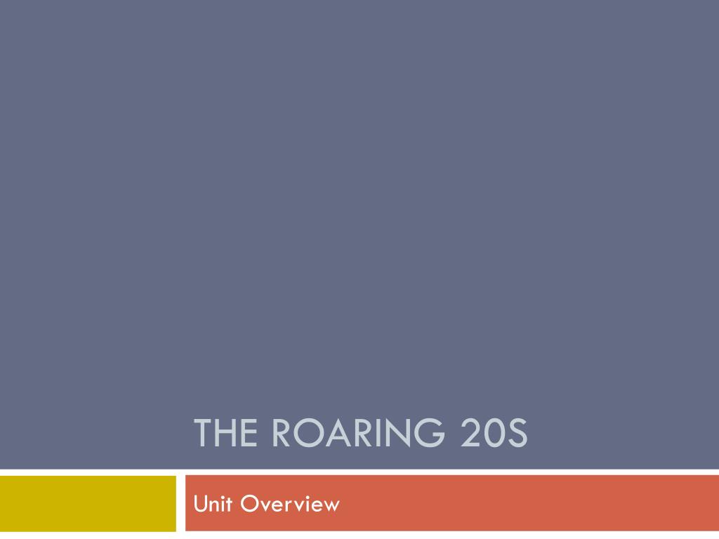 PPT - The Roaring 20s PowerPoint Presentation, free download - ID:1537719