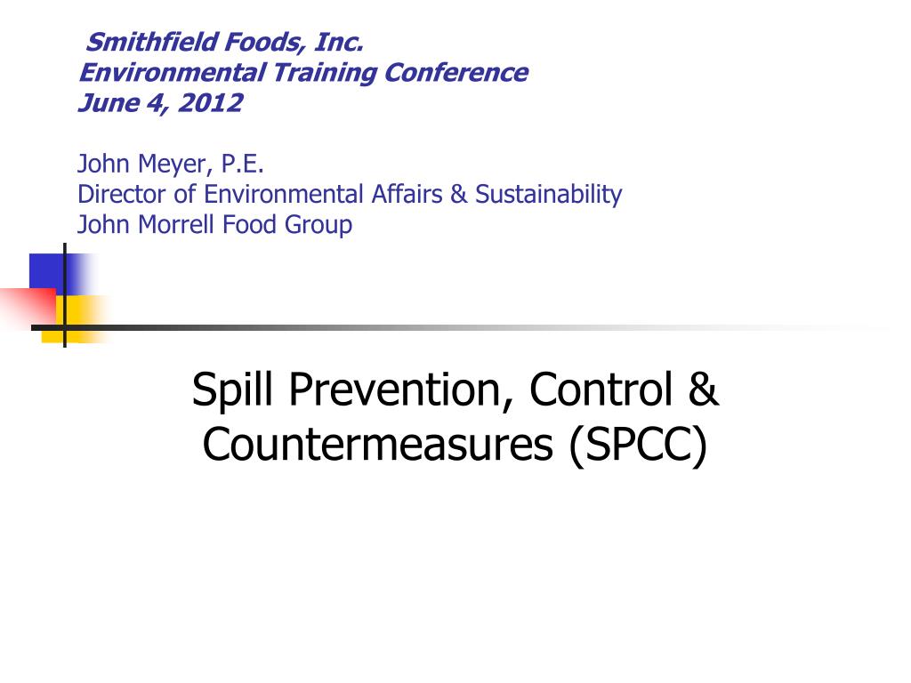PPT - Spill Prevention, Control & Countermeasures (SPCC) PowerPoint ...