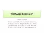 PPT - Westward Expansion & Conflict PowerPoint Presentation, free ...