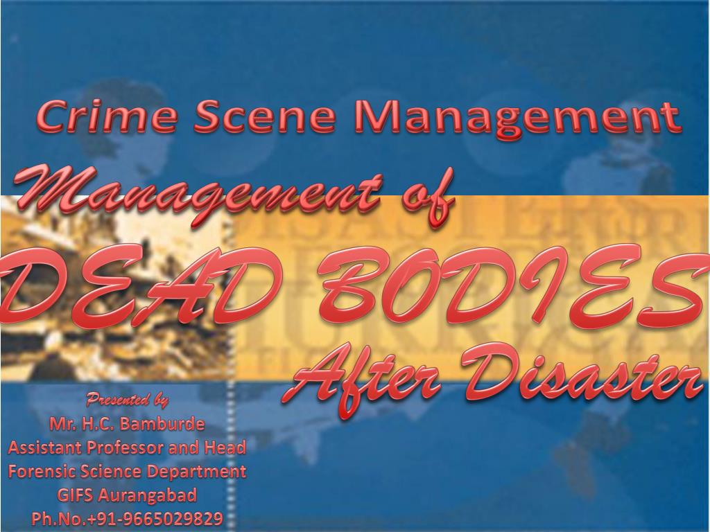 PPT - Crime scene management PowerPoint Presentation, free download ...