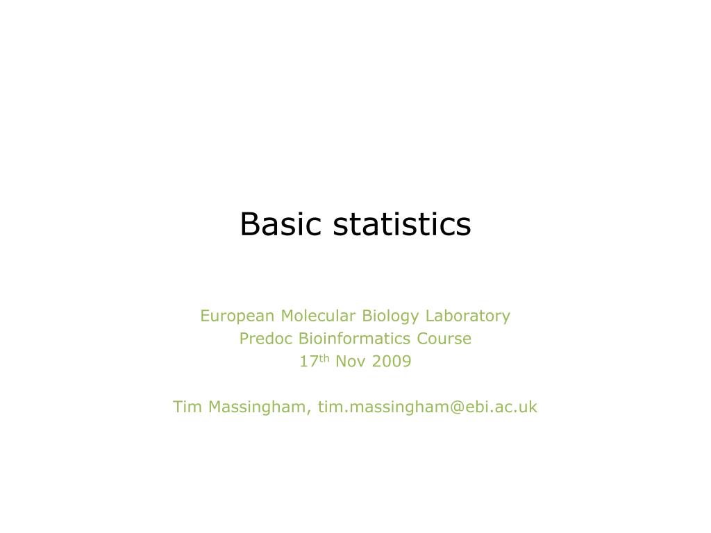 PPT - Basic statistics PowerPoint Presentation, free download - ID:1541589