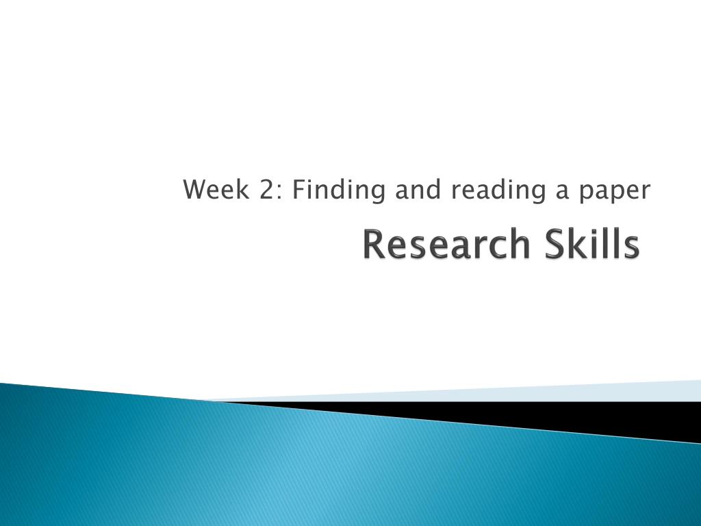 PPT - Research Skills PowerPoint Presentation, free download - ID:1541940