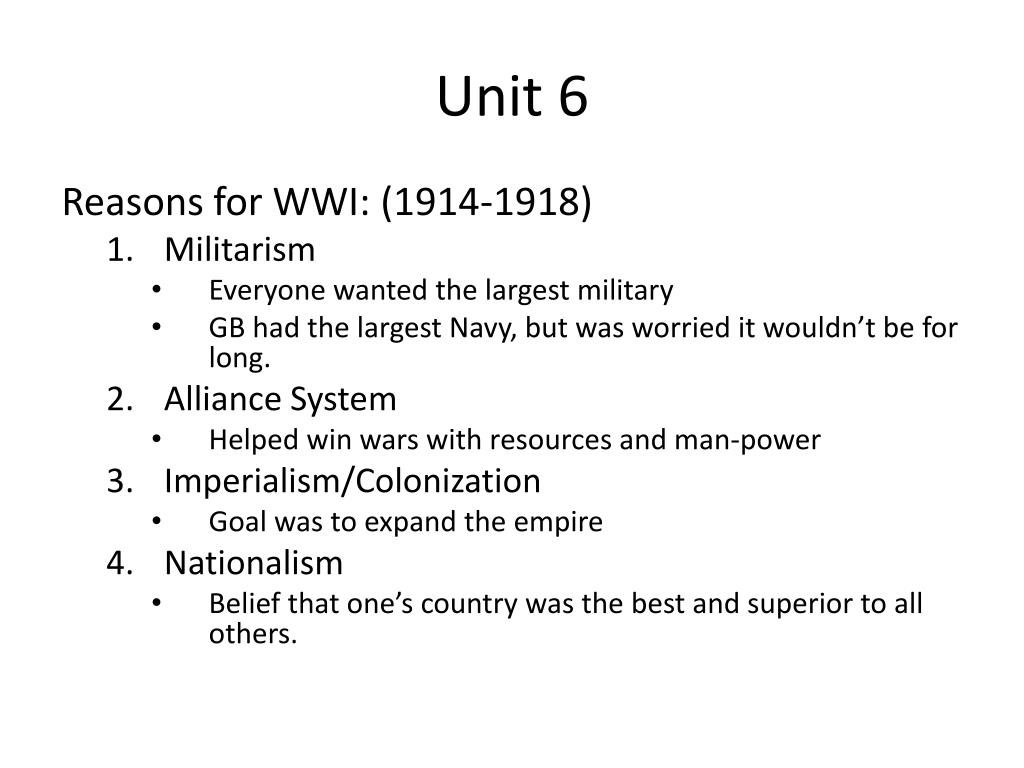 PPT - Unit 6 PowerPoint Presentation, free download - ID:1543884