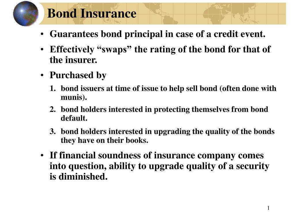 PPT - Bond Insurance PowerPoint Presentation, free download - ID:1544437
