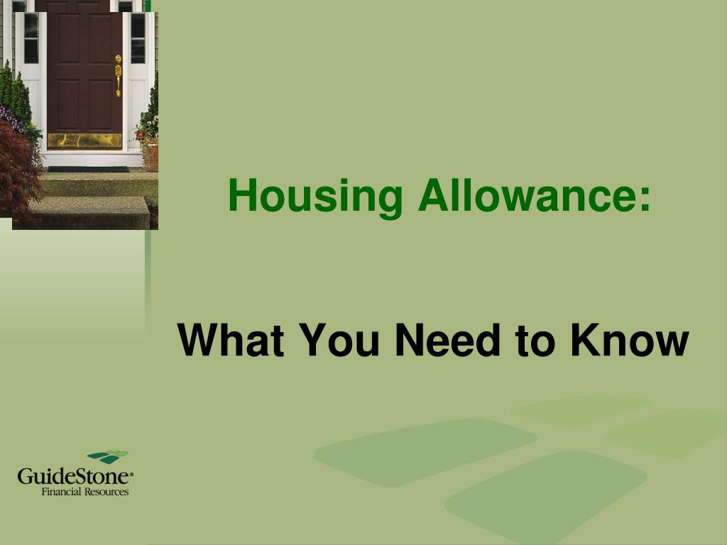 PPT - Housing Allowance: PowerPoint Presentation, free download - ID ...