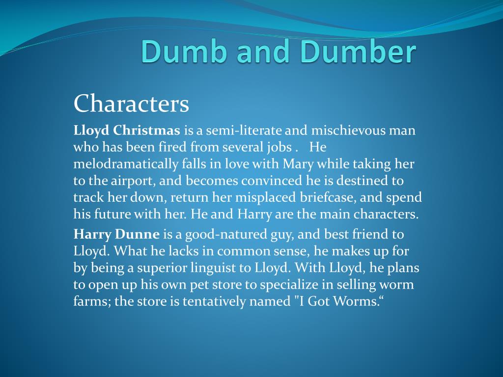 PPT - Dumb and Dumber PowerPoint Presentation, free download - ID:1545931