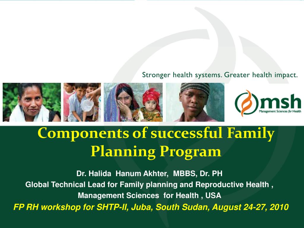 PPT - Components of successful Family Planning Program PowerPoint ...