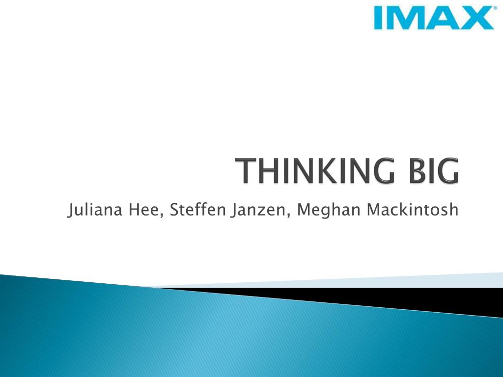 PPT - THINKING BIG PowerPoint Presentation, free download - ID:1547545