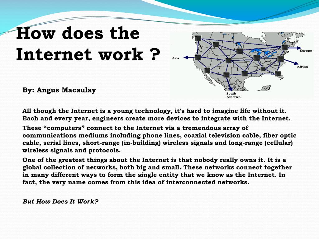 PPT - How does the Internet work ? PowerPoint Presentation, free ...