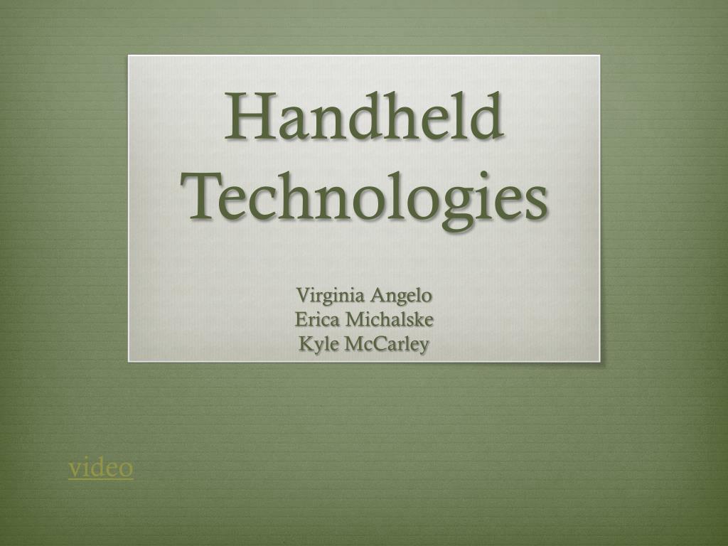 PPT - Handheld Technologies for Engaging Learning Experiences ...