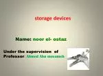 PPT - Introduction to Storage Devices PowerPoint Presentation, free ...