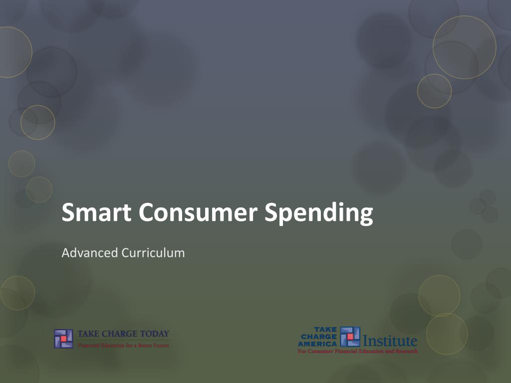 PPT - Smart Consumer Spending PowerPoint Presentation, free download ...