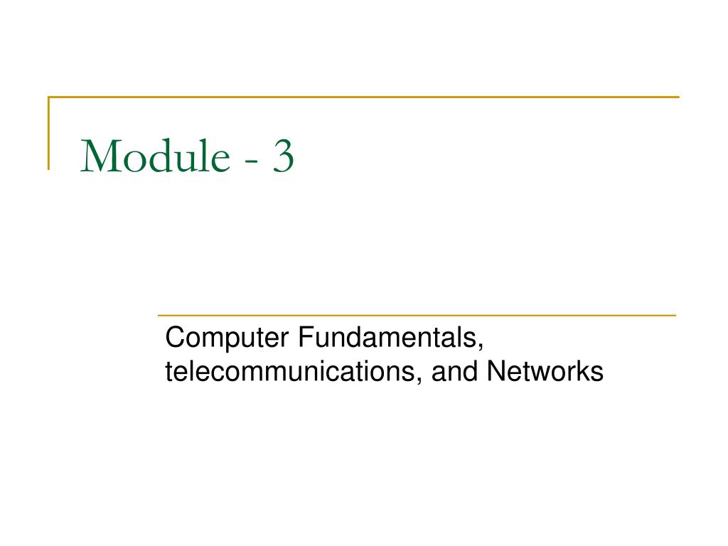 PPT - Module - 3 PowerPoint Presentation, free download - ID:1548897