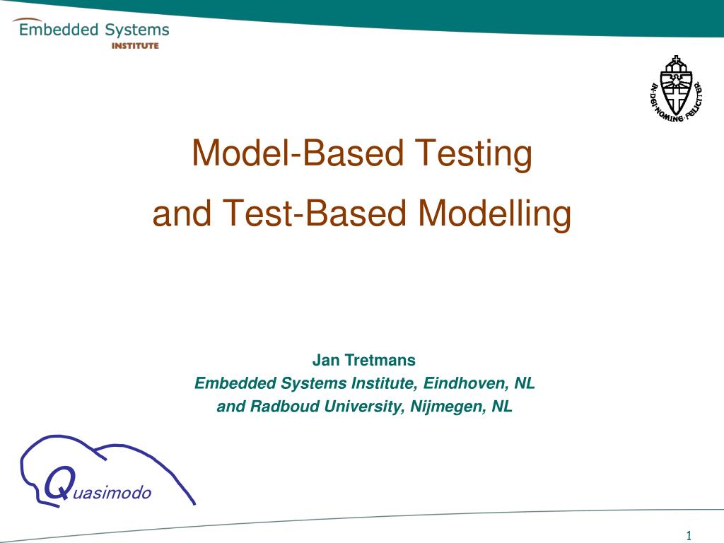 PPT - Model-Based Testing and Test-Based Modelling PowerPoint ...