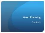 PPT - MENU PLANNING PowerPoint Presentation, free download - ID:9350776